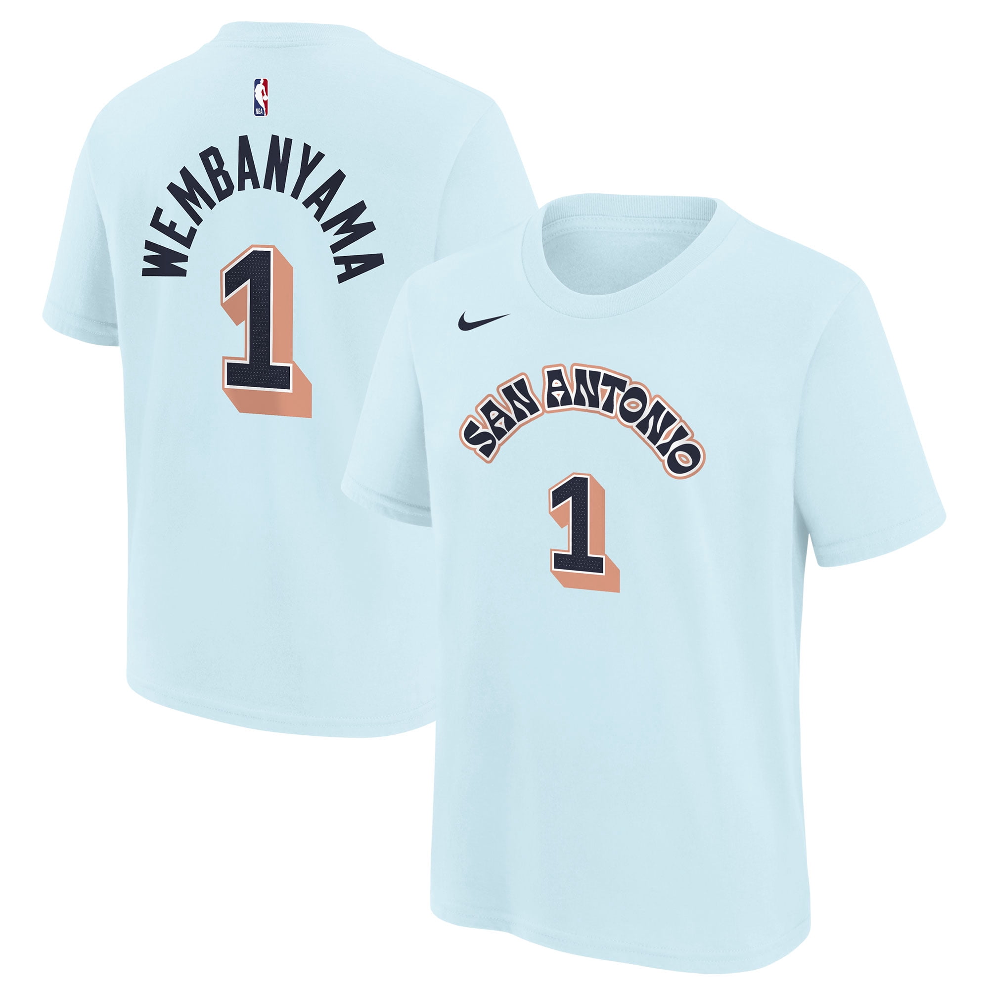 Youth Nike Victor Wembanyama Light Blue San Antonio Spurs 2024/25 City ...