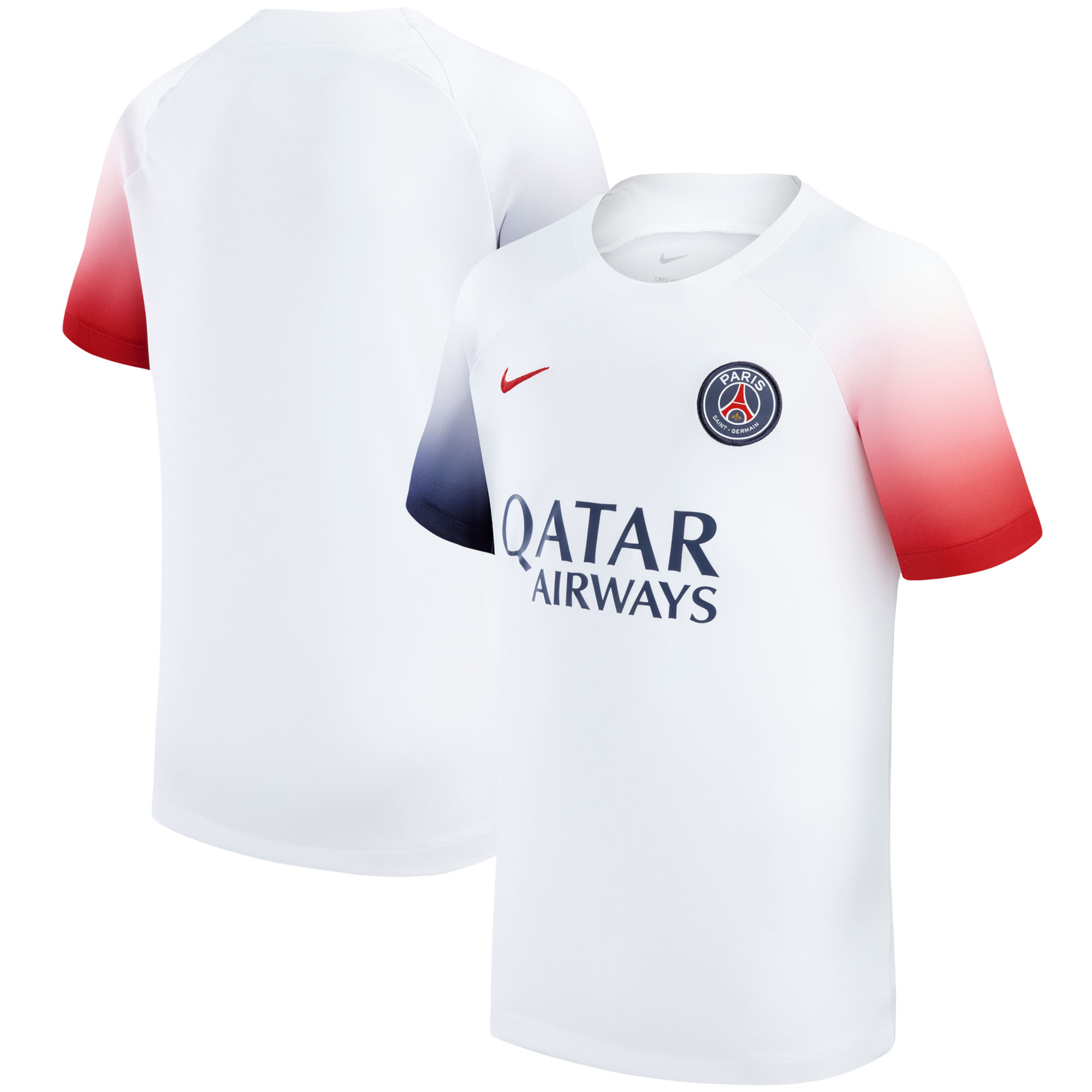 Youth Nike White Paris Saint-Germain 2023/24 Academy Pro Performance ...