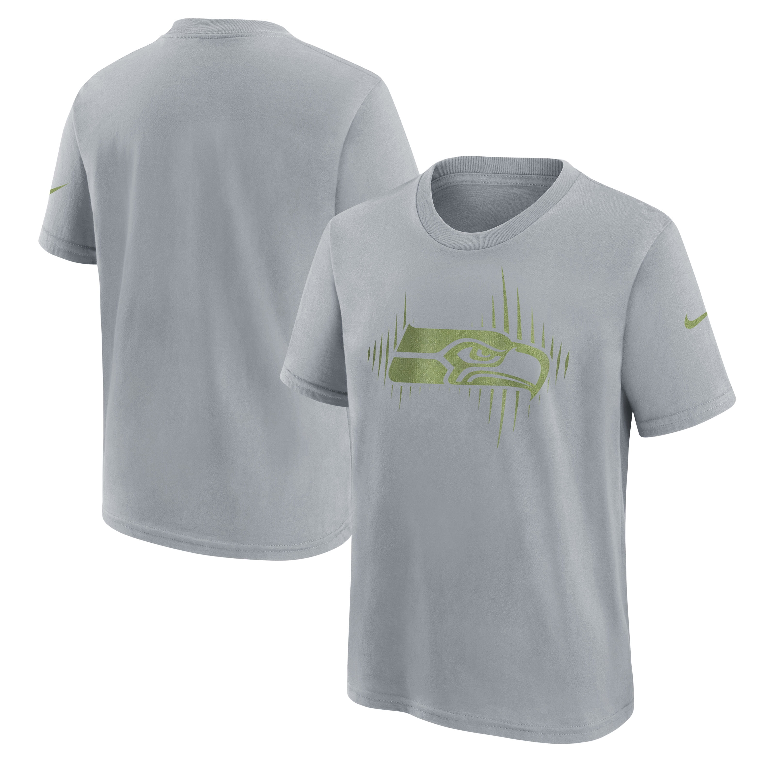 Youth Nike Wolf Gray Seattle Seahawks 2025 Rivalries Collection T-Shirt ...