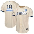 Youth Nike Yoshinobu Yamamoto Cream Los Angeles Dodgers 2024 City ...