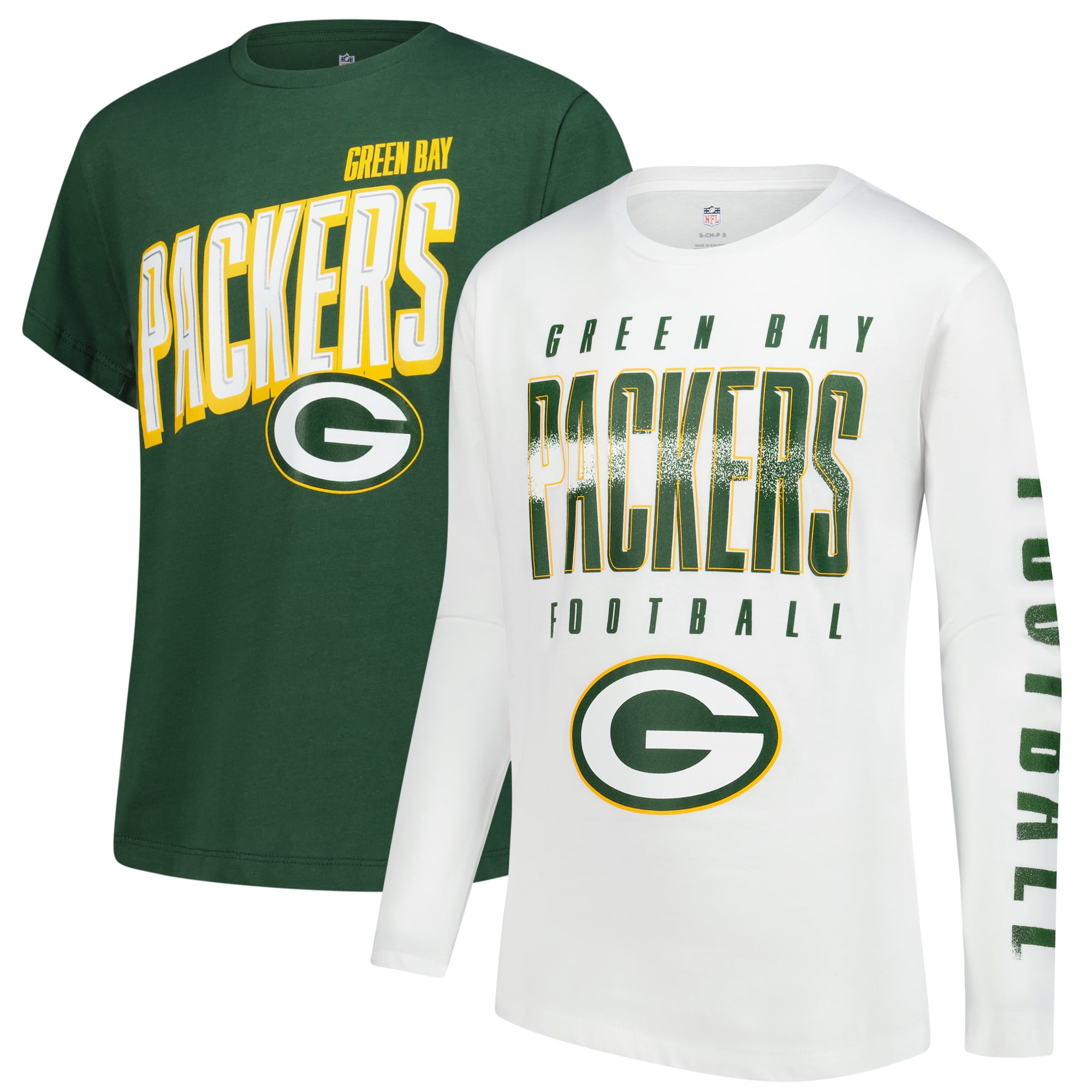 Youth Outerstuff Green Bay Packers The Mix Combo T-Shirt Set - Walmart.com