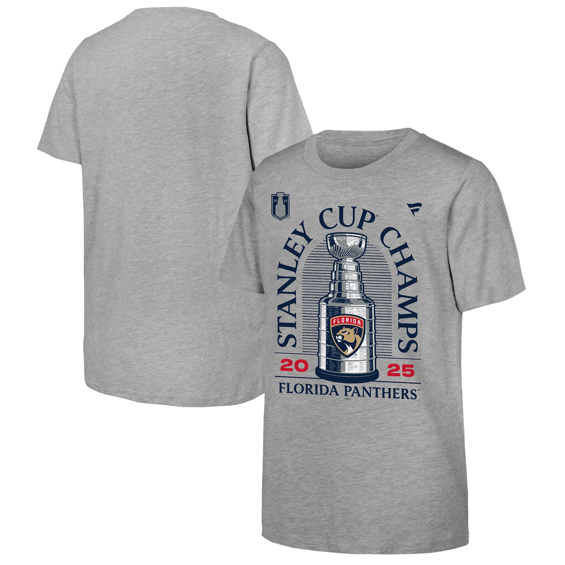 Youth Fanatics Heather Gray Florida Panthers 2025 Stanley Cup Champions ...