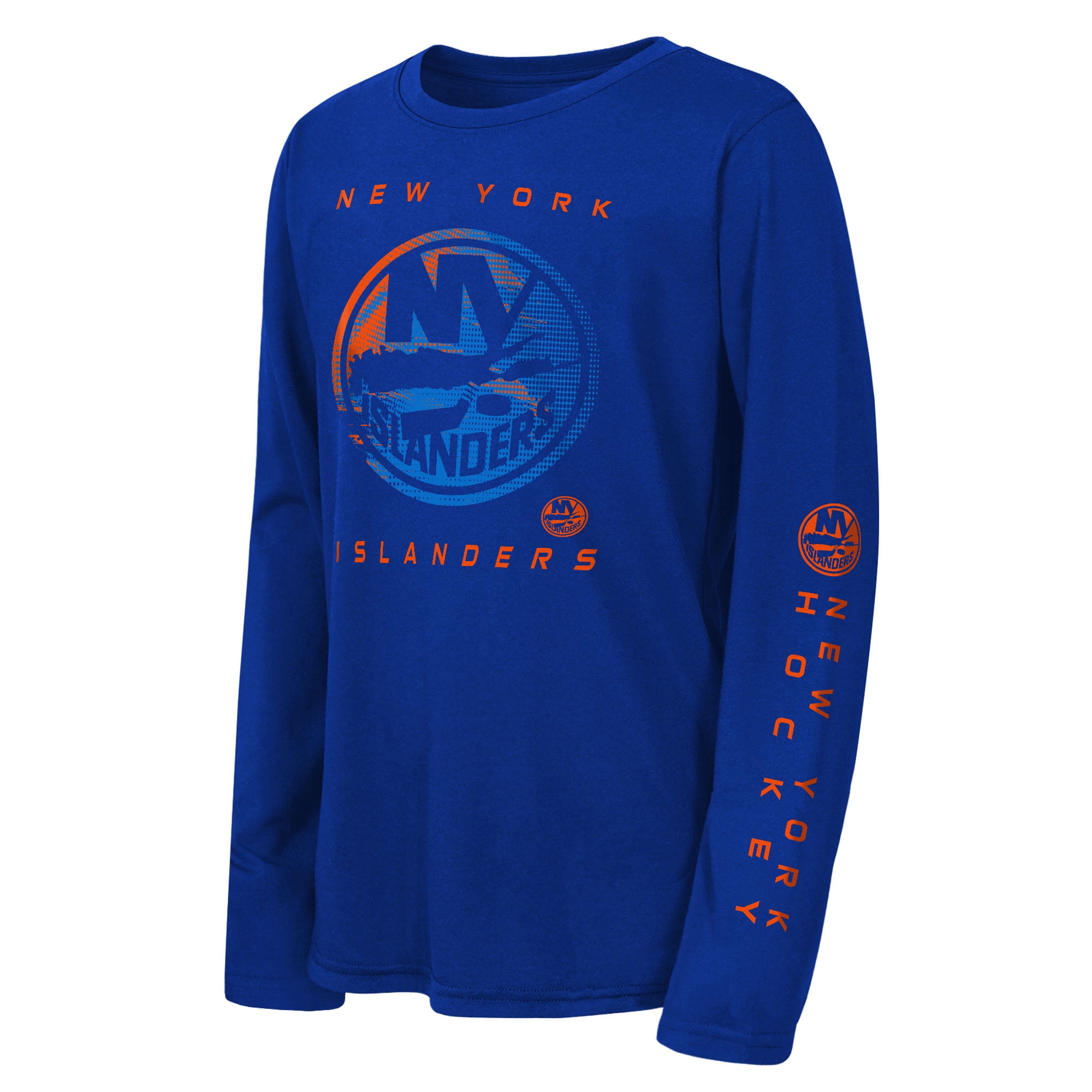 Youth Outerstuff Royal New York Islanders Seize the Win Long Sleeve T ...