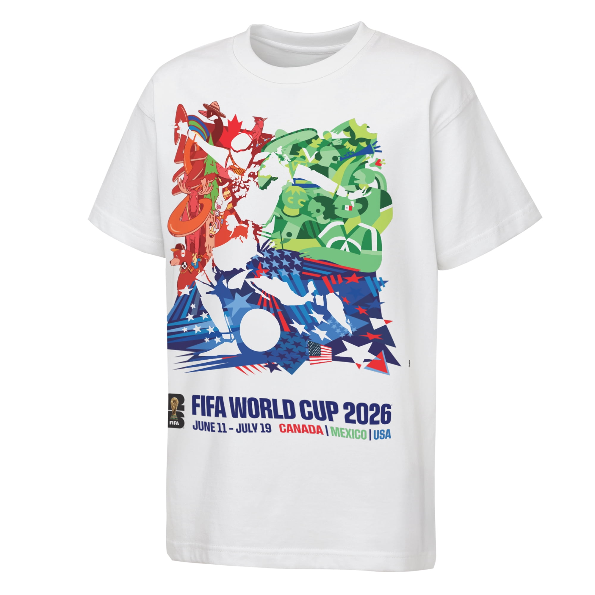 Youth Outerstuff White FIFA World Cup 2026 Official Event Poster T ...