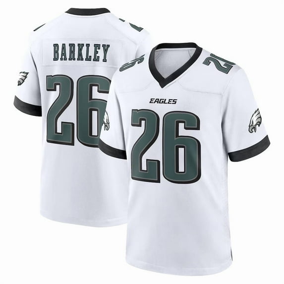 Youth Philadelphia Barkley 26 White Sports Player Game Stitched Name ...