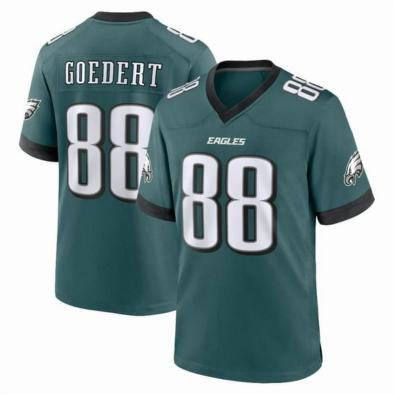 Youth Philadelphia Goedert 88 Green Sports Player Game Stitched Name ...