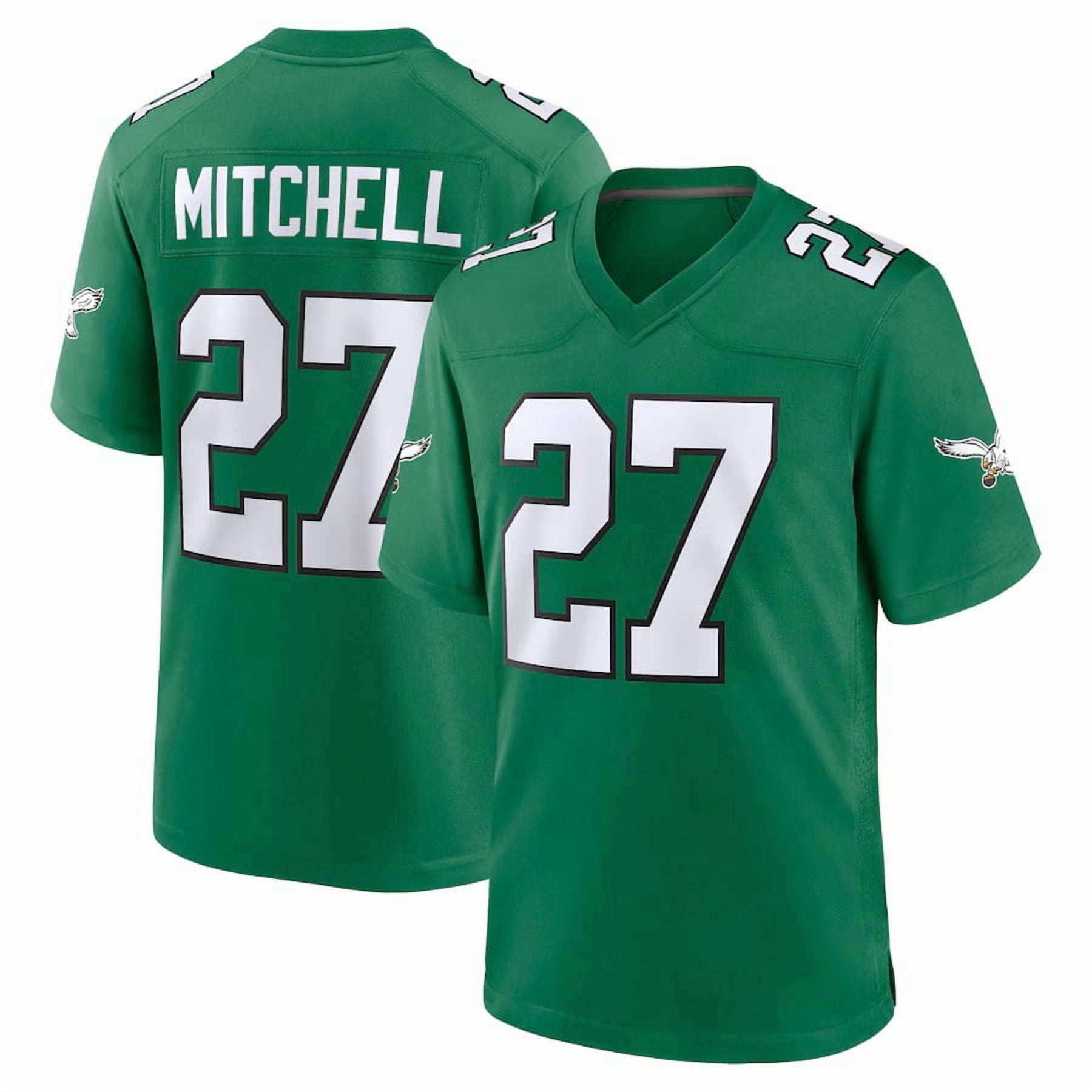 Youth Philadelphia Mitchell 27 Kelly Green Sports Player Game Stitched ...
