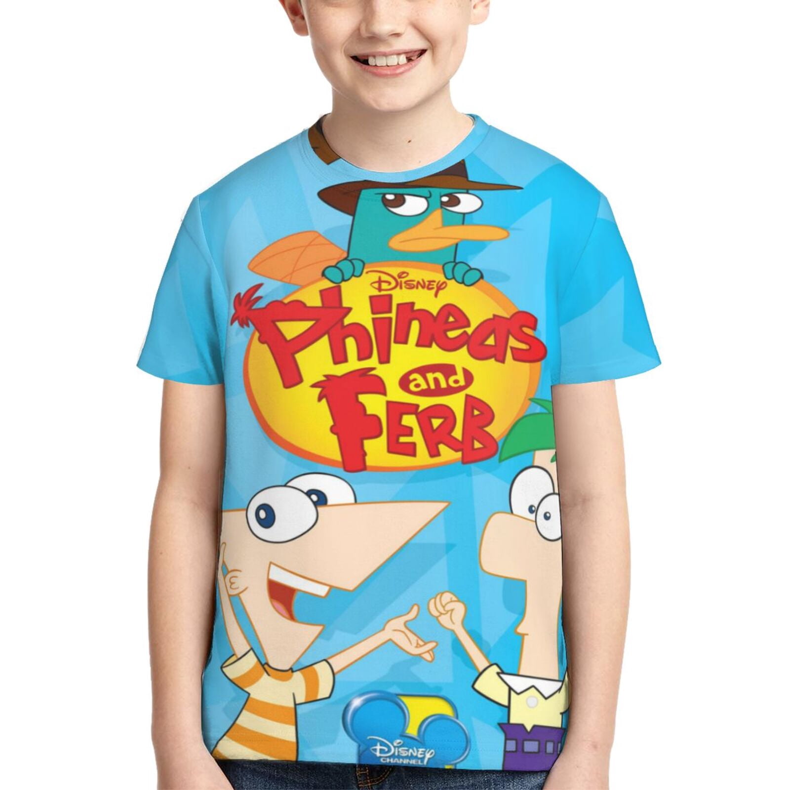 Youth Phineas And Ferb T Shirts 3D Printed Short Sleeve Tee Shirt for ...