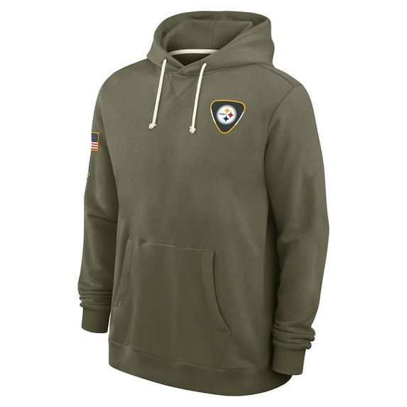 Youth Pittsburgh Olive 2025 Salute to Service Sideline Standard Fleece ...
