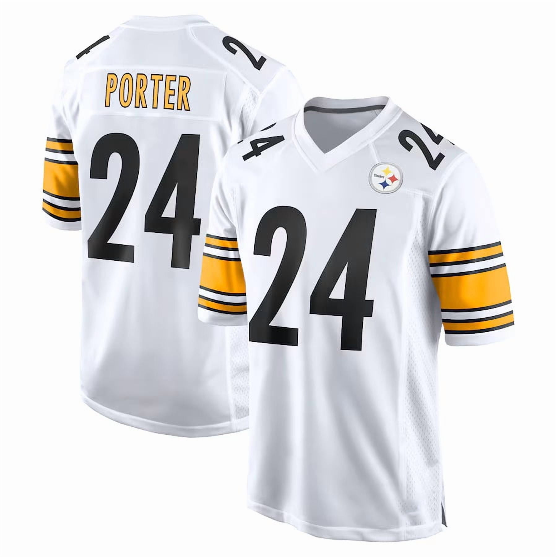 Youth Pittsburgh Porter 24 White Sports Player Game Stitched Name ...