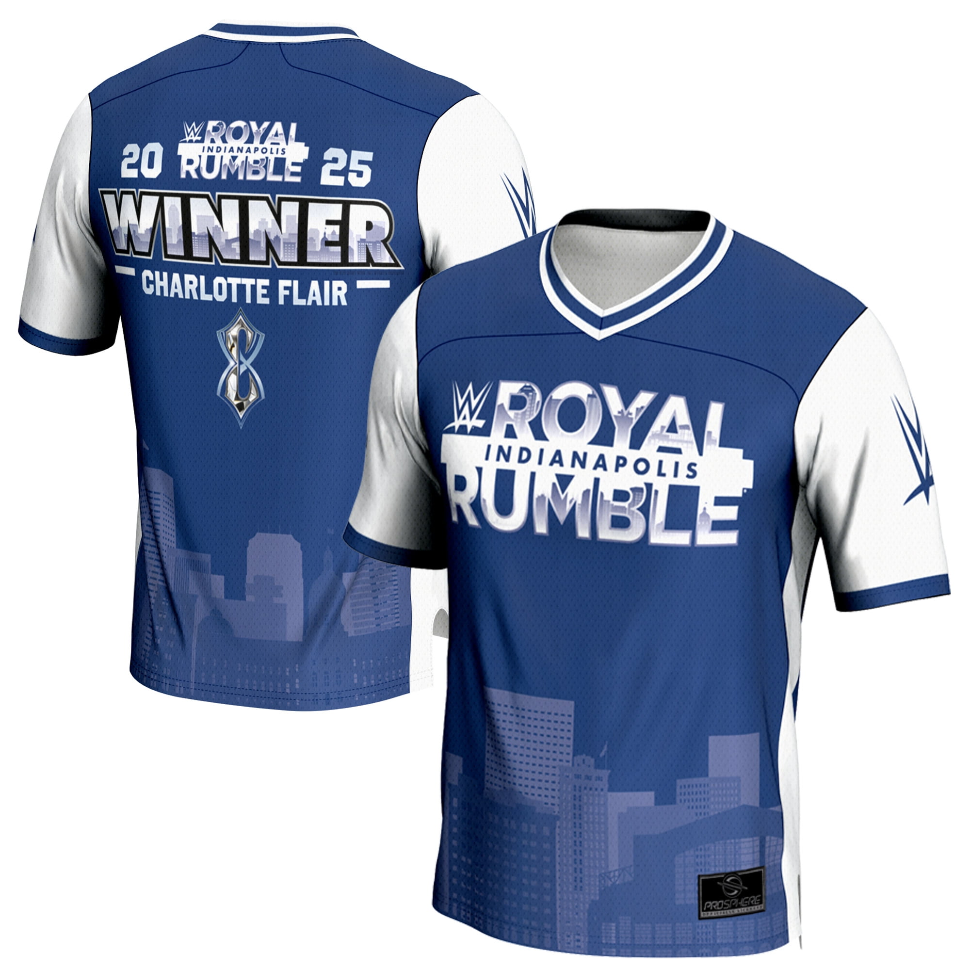 Youth ProSphere Blue Charlotte Flair Royal Rumble 2025 Winner Football ...