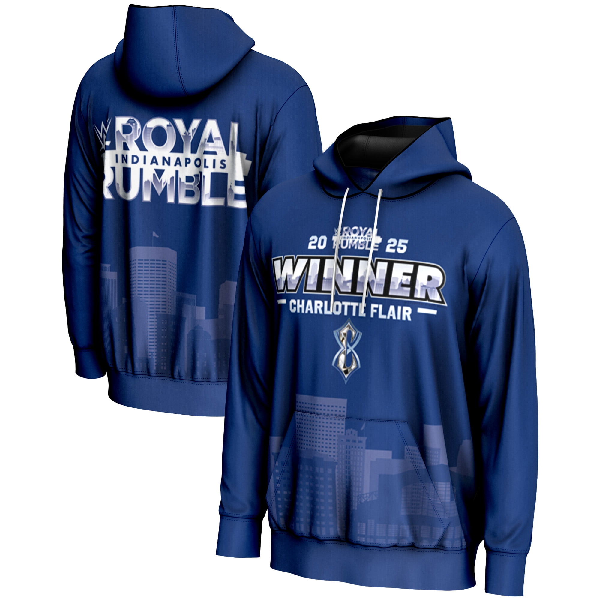 Youth ProSphere Blue Charlotte Flair Royal Rumble 2025 Winner Pullover ...