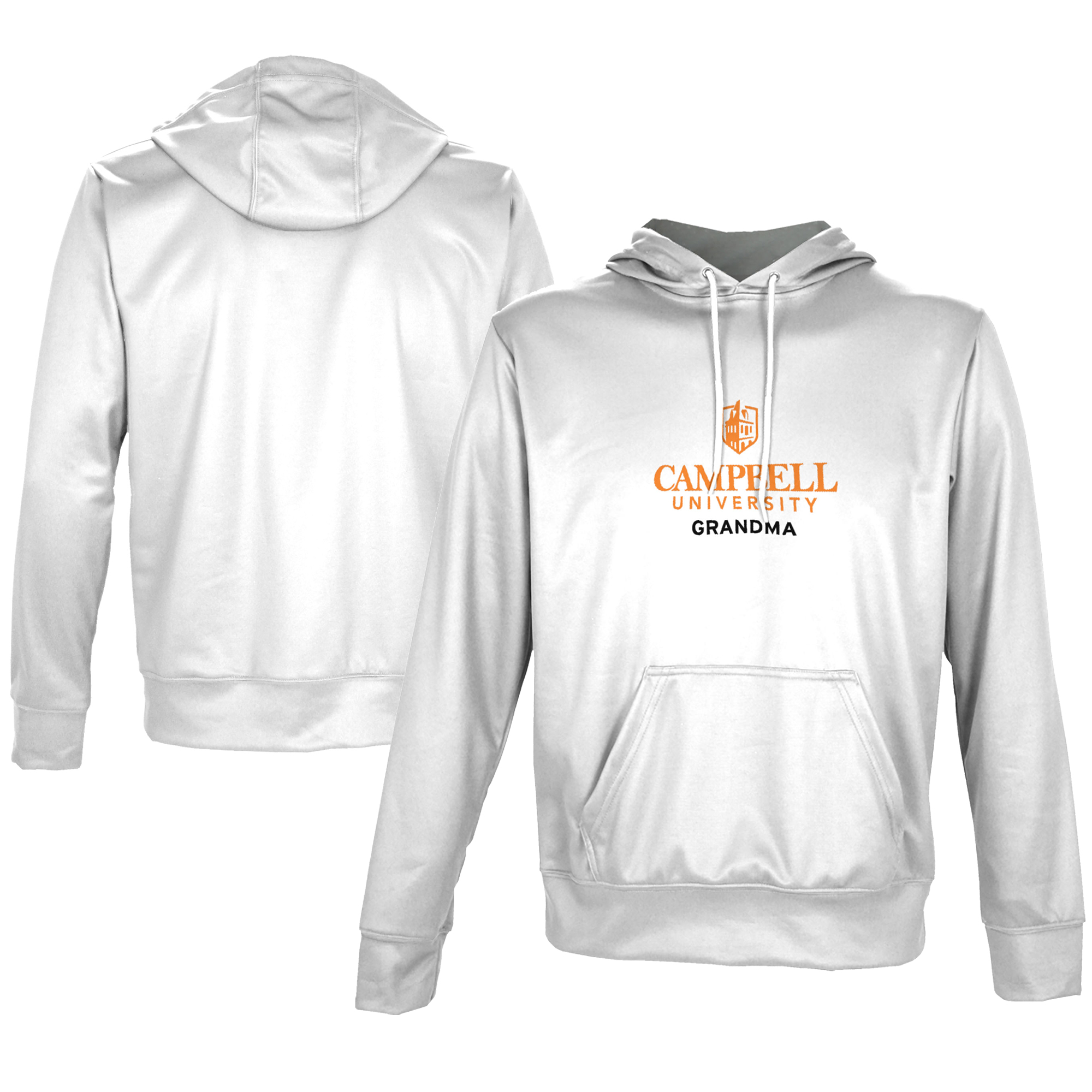 Youth ProSphere White Campbell Fighting Camels Grandma Pullover Hoodie ...