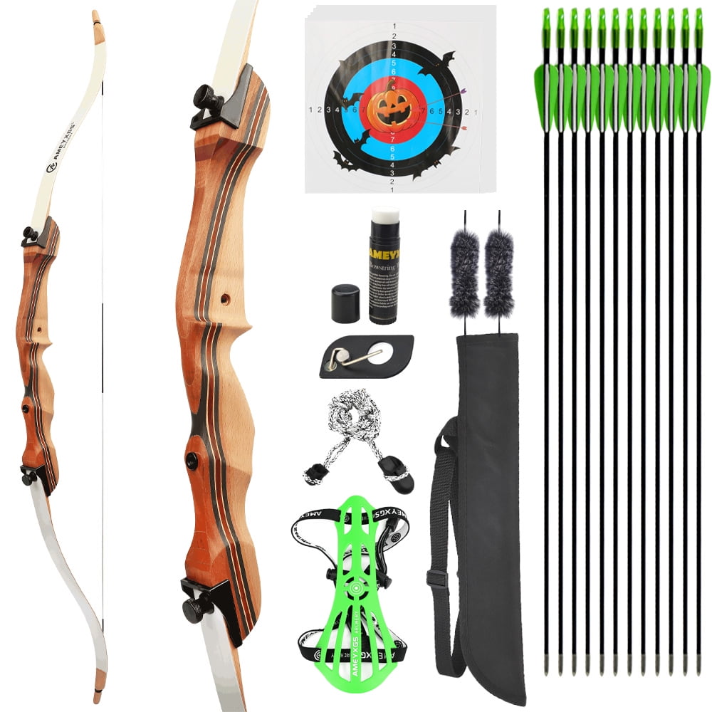 Youth Recurve Bow White Limbs 10-20lbs Laminated Wood 54"/48" - Walmart.com