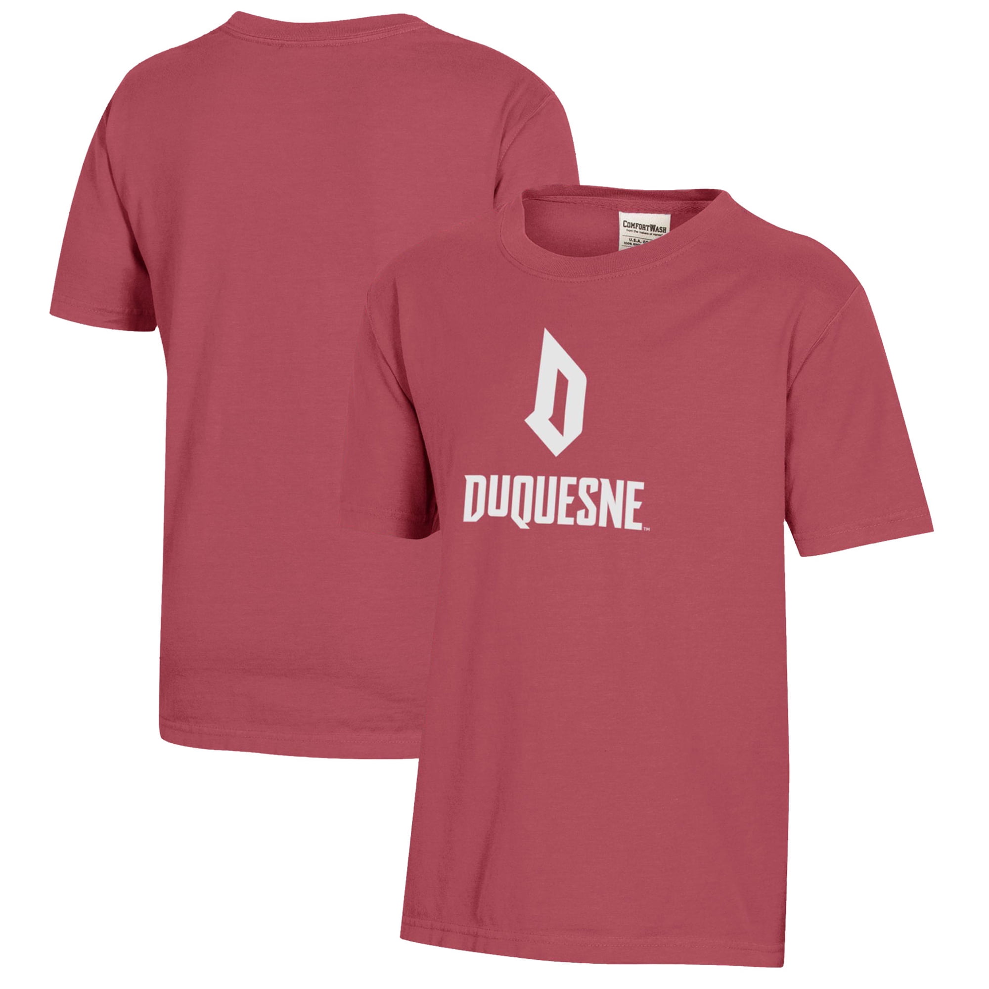Youth Red Duquesne Dukes Logo Comfort Wash T-Shirt - Walmart.com