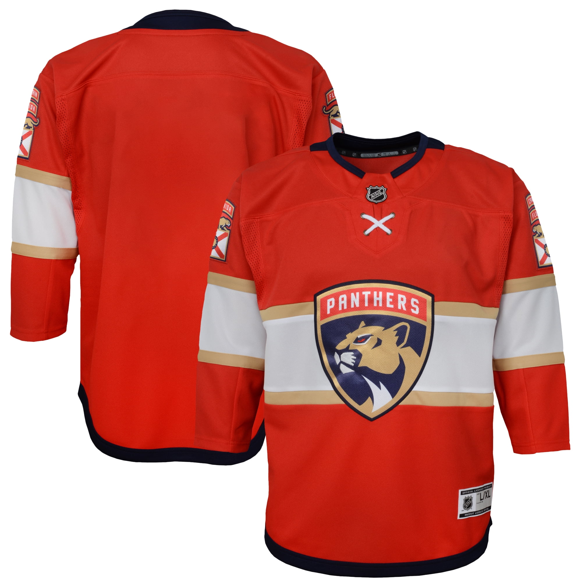 Youth Red Florida Panthers Home Premier Jersey - Walmart.com