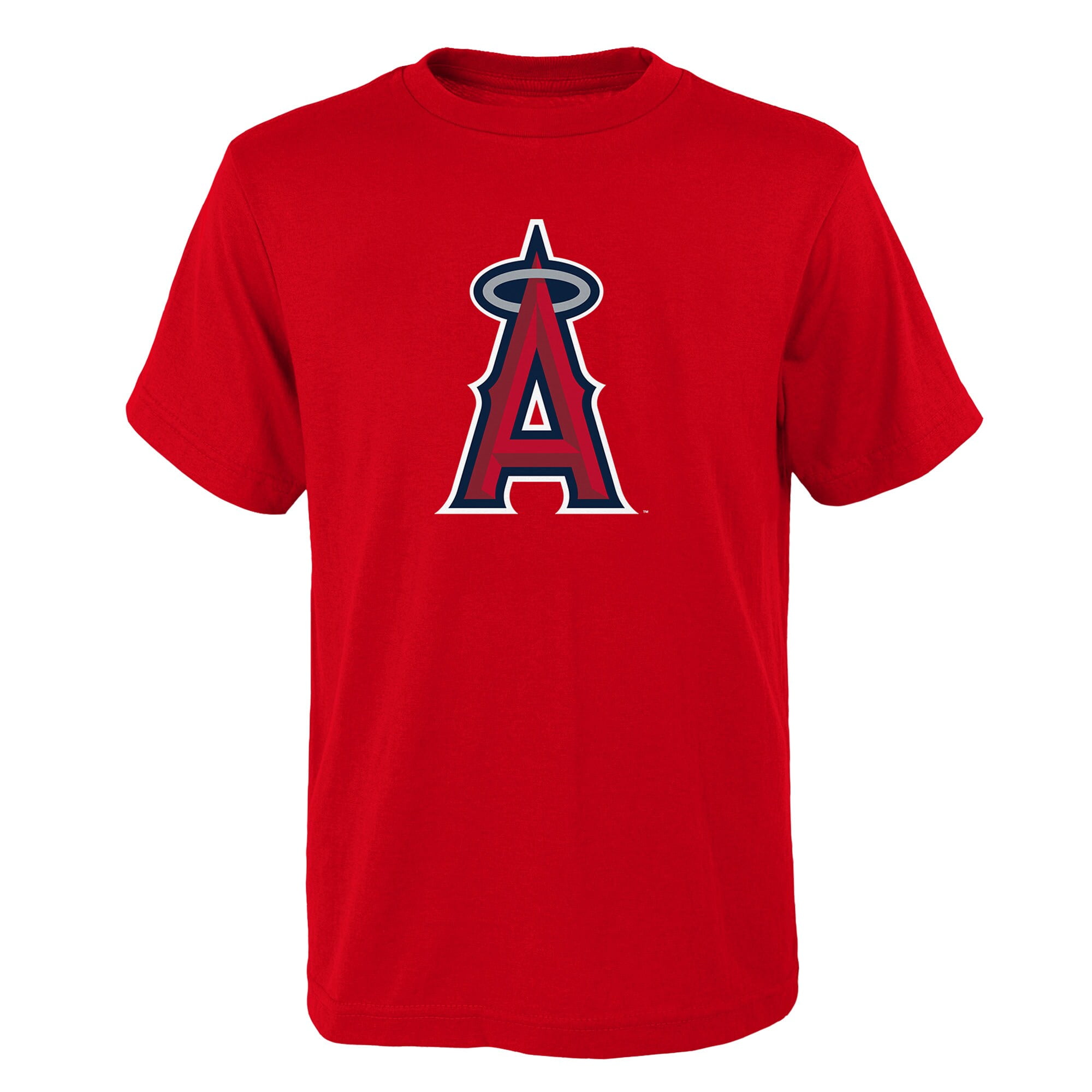 Outerstuff Youth Red Los Angeles Angels Logo T-Shirt, Cotton Crew Neck ...