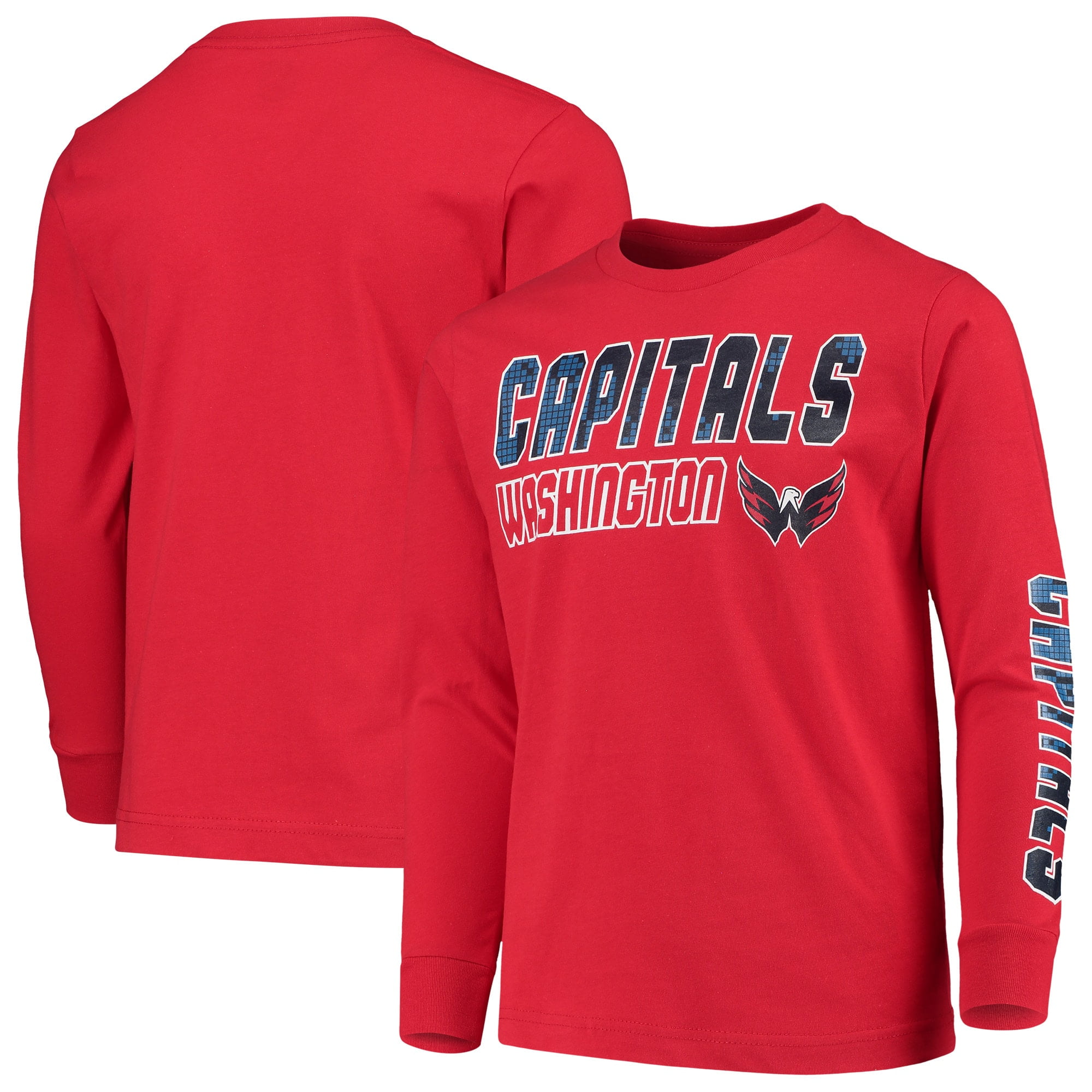 Youth Red Washington Capitals Hit Long Sleeve T-Shirt - Walmart.com