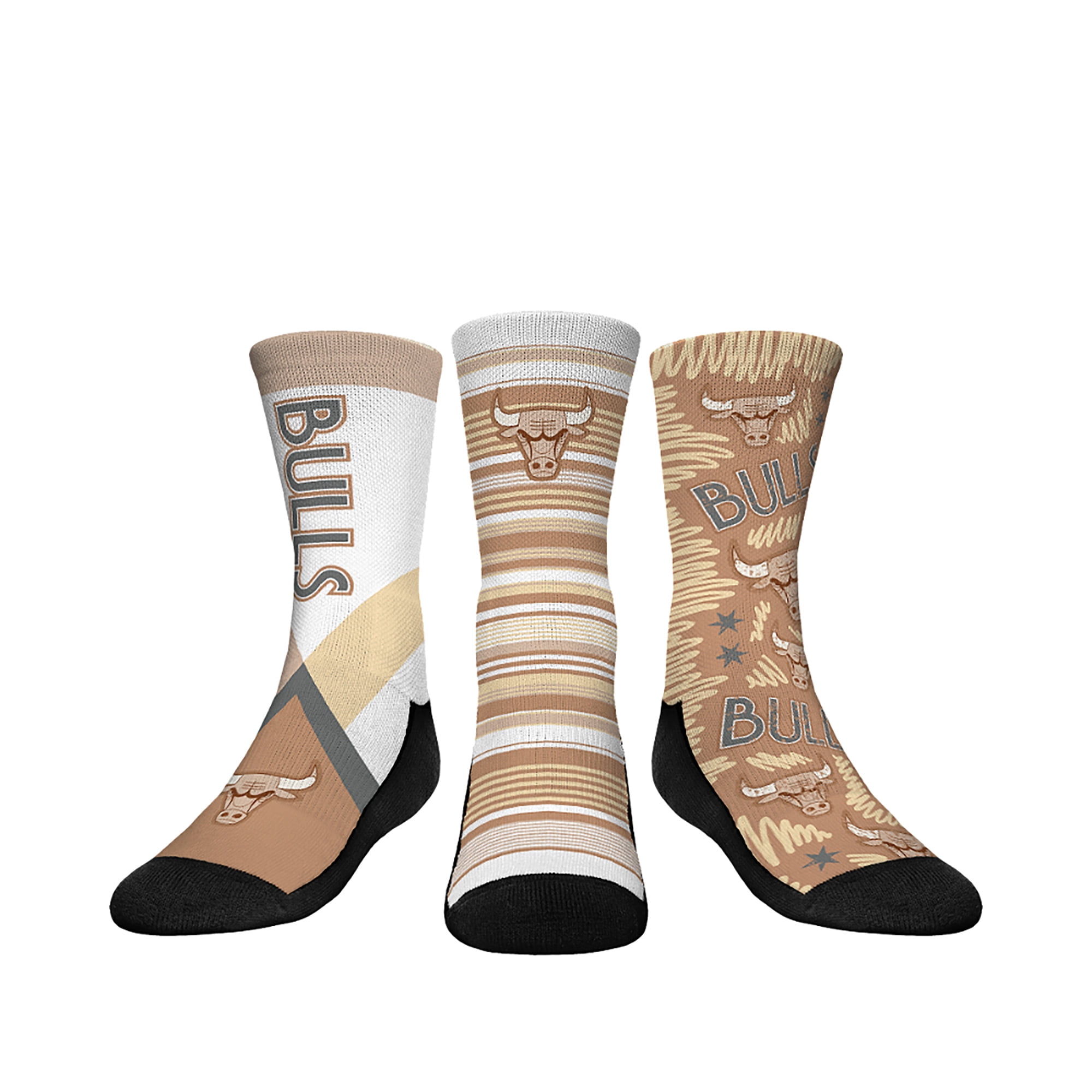 Youth Rock Em Socks Chicago Bulls 2024/25 City Edition Three-Pack Crew ...