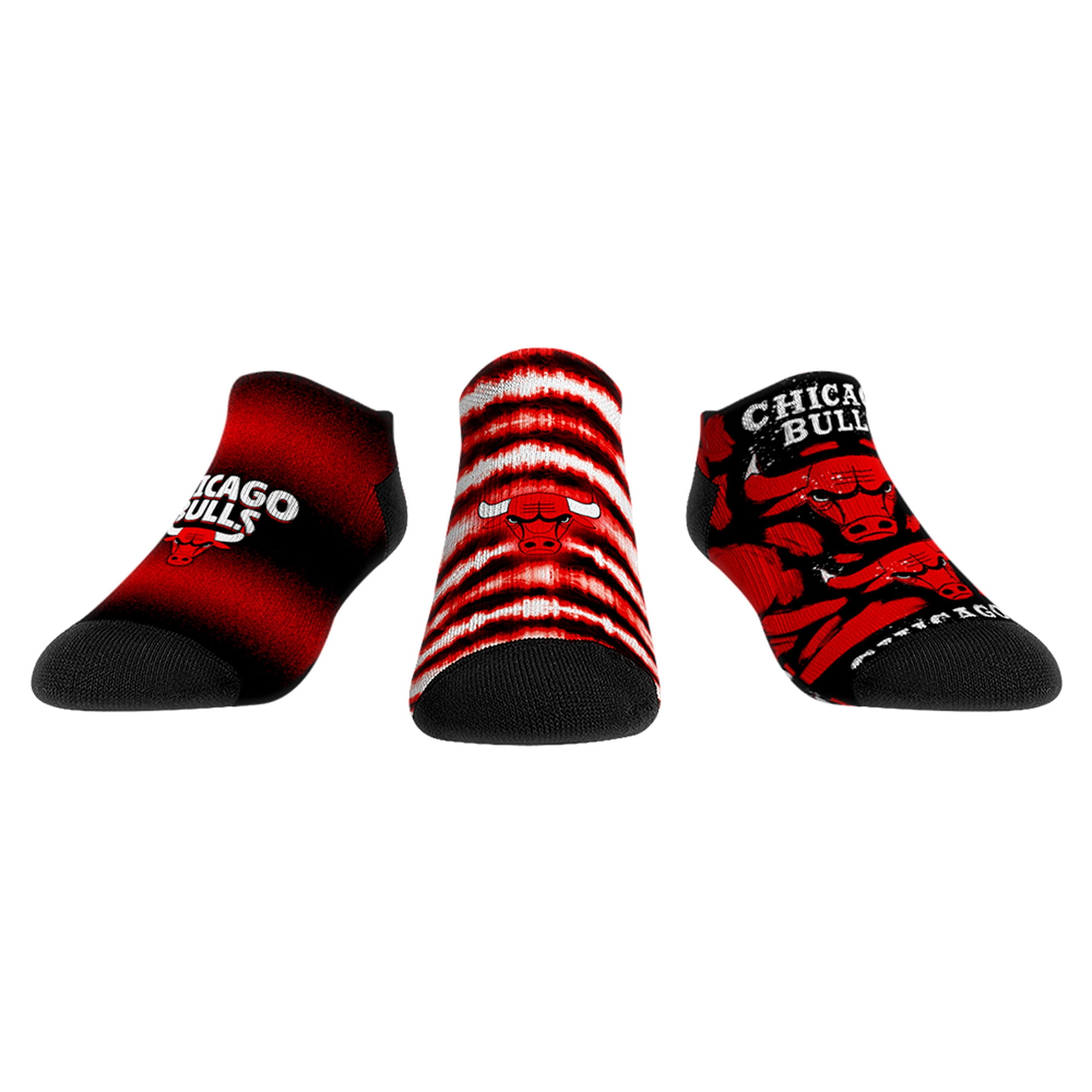 Youth Rock Em Socks Chicago Bulls Make Some Noise 3-Pack Low-Cut Socks ...