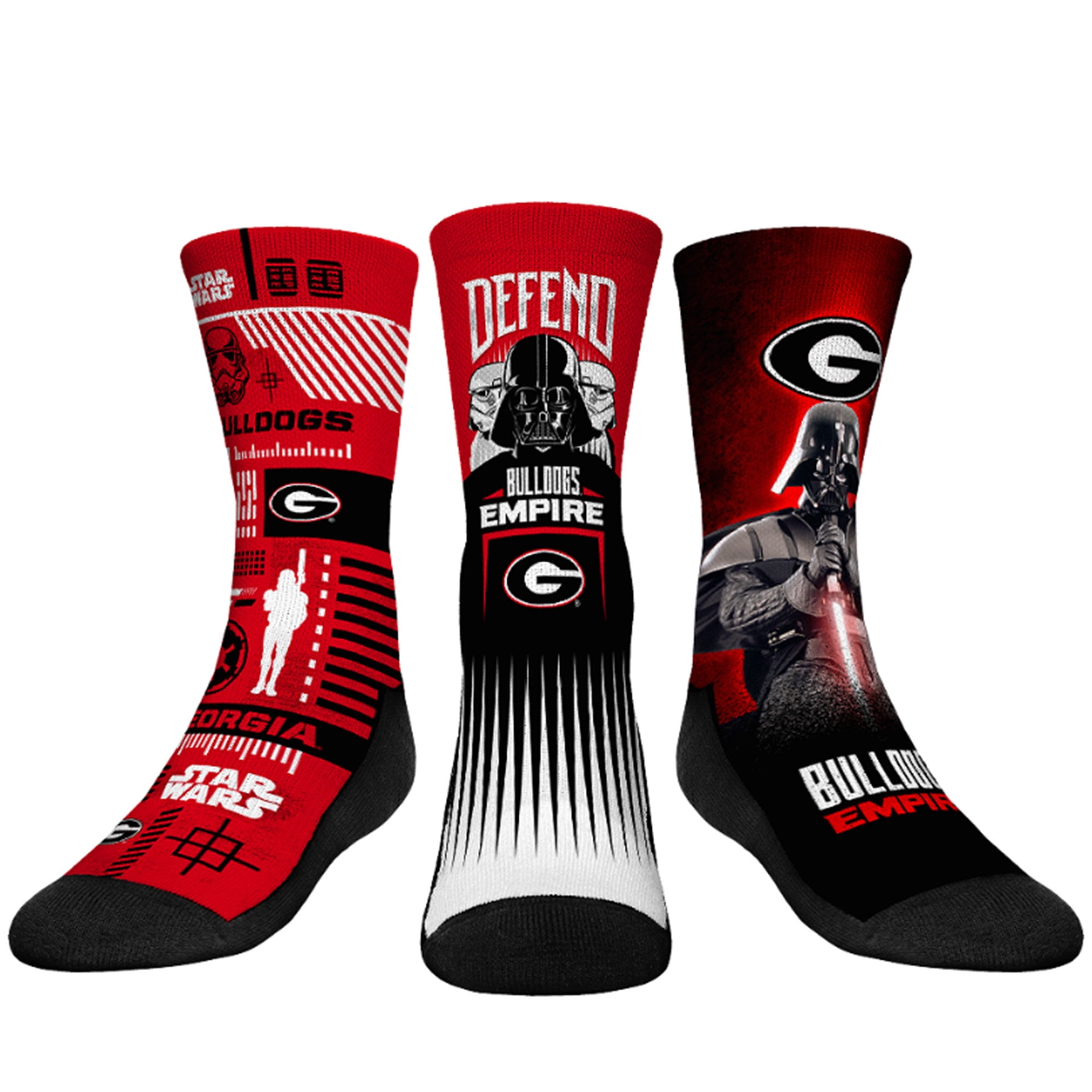 Youth Rock Em Socks Darth Vader & Stormtrooper Georgia Bulldogs Star ...