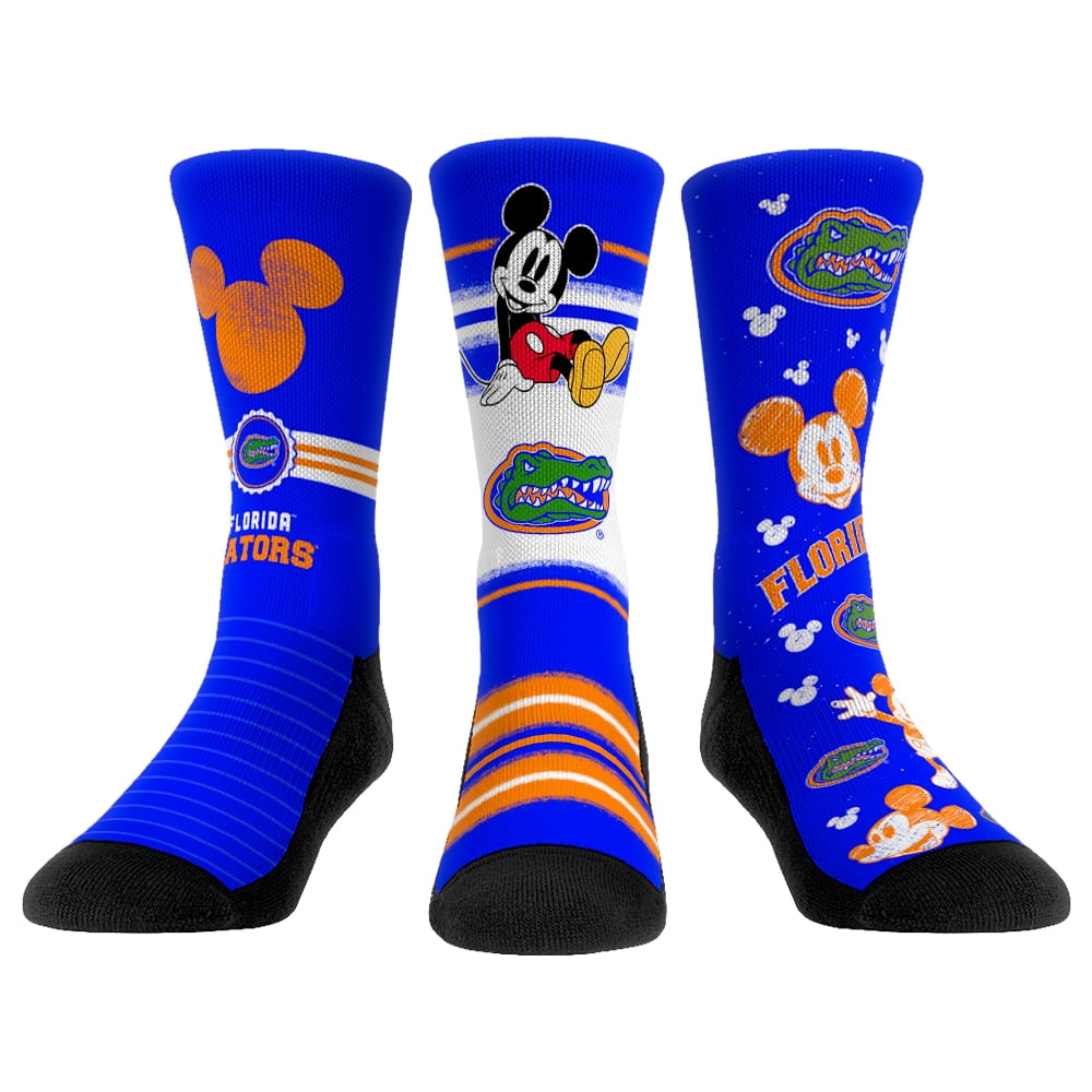 Youth Rock Em Socks Florida Gators Logo Disney Three-Pack Crew Socks ...