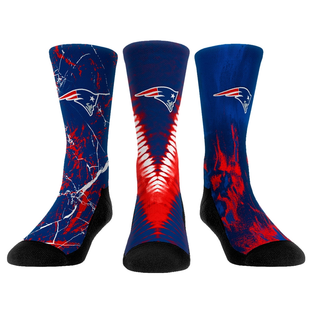 Youth Rock Em Socks New England Patriots 3-Pack Crew Socks Set ...