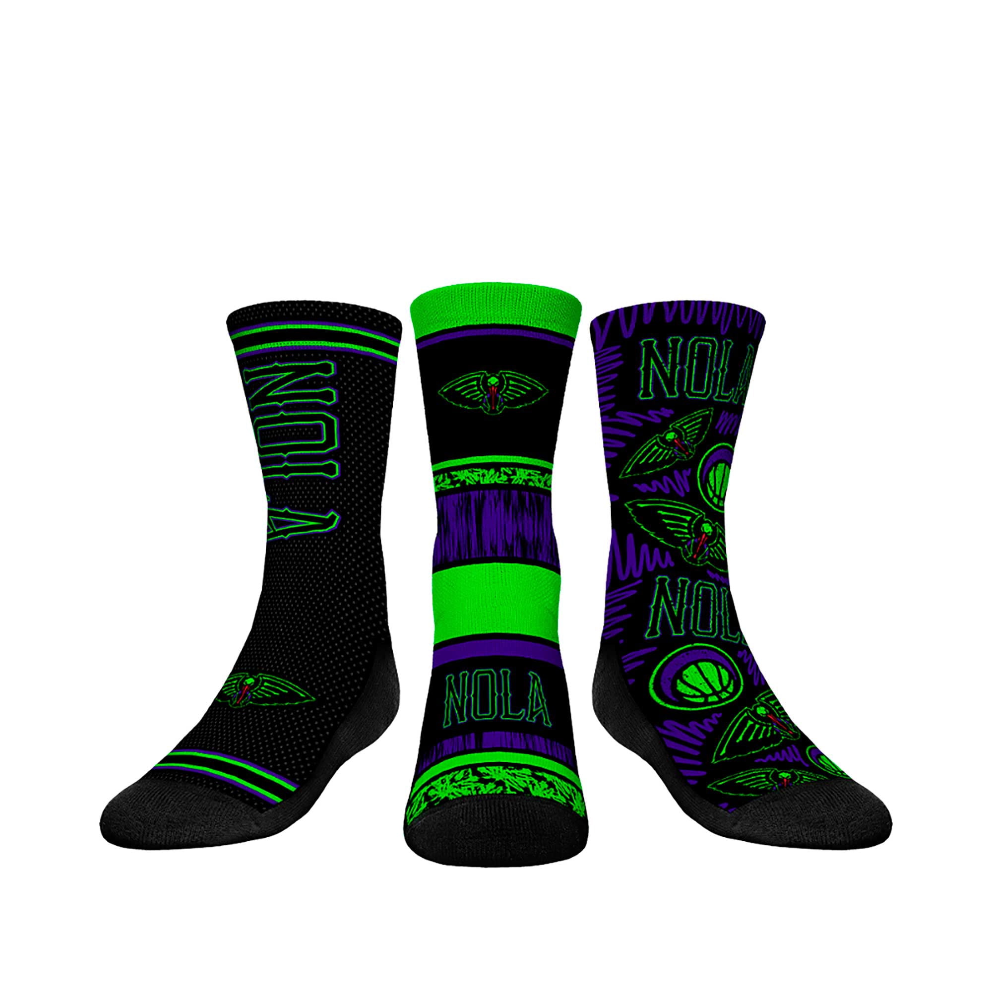 Youth Rock Em Socks New Orleans Pelicans 2023/24 City Edition Three ...