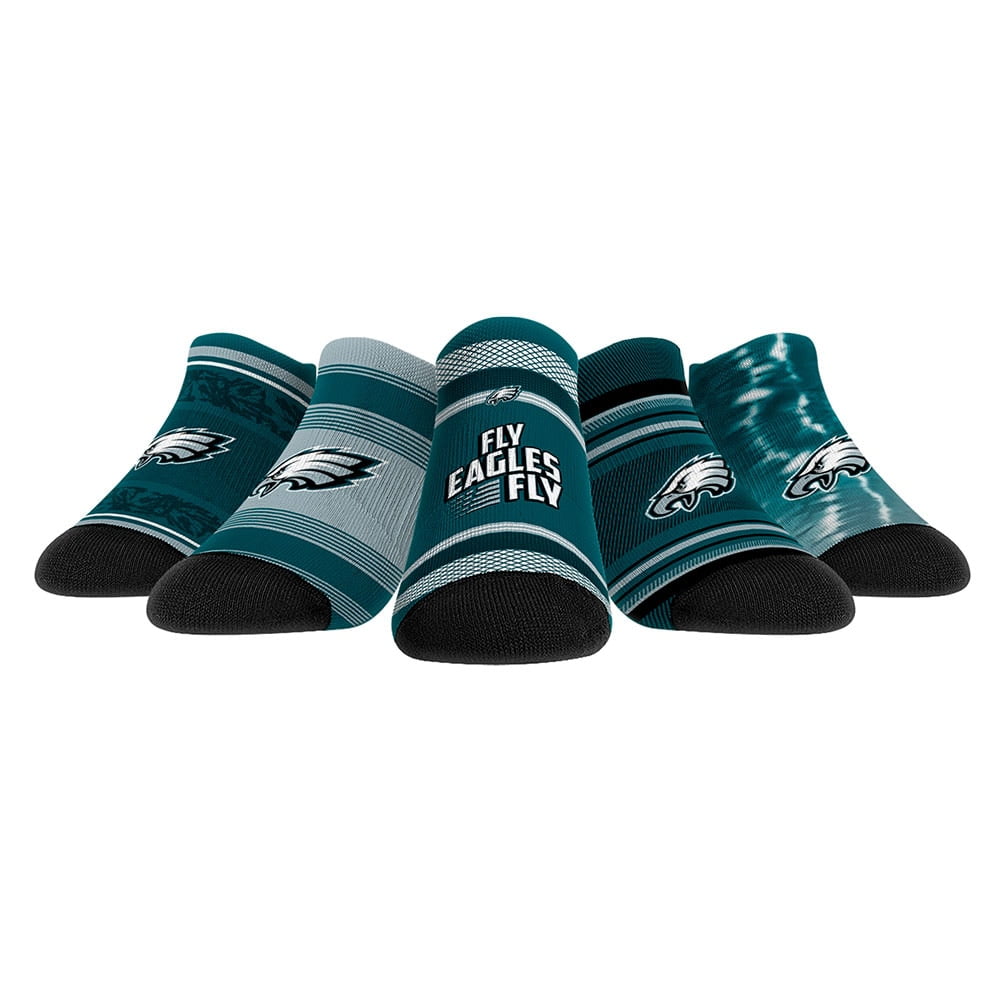 Youth Rock Em Socks Philadelphia Eagles Super Fan Five-Pack Low-Cut ...