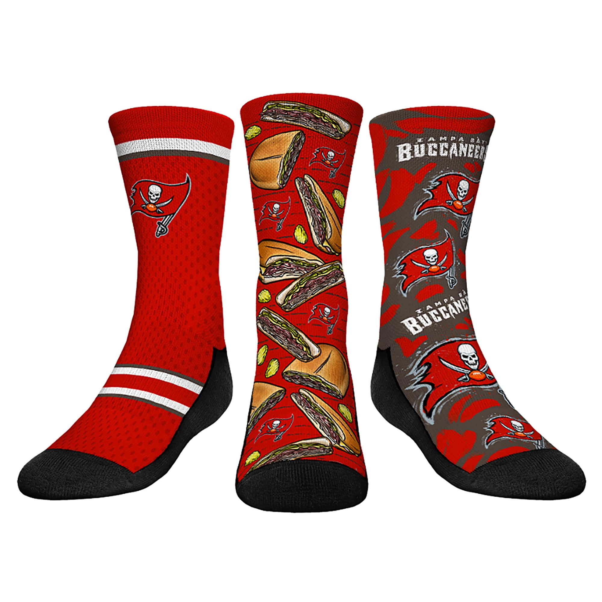 Youth Rock Em Socks Tampa Bay Buccaneers Fan Favorite Three-Pack Crew ...