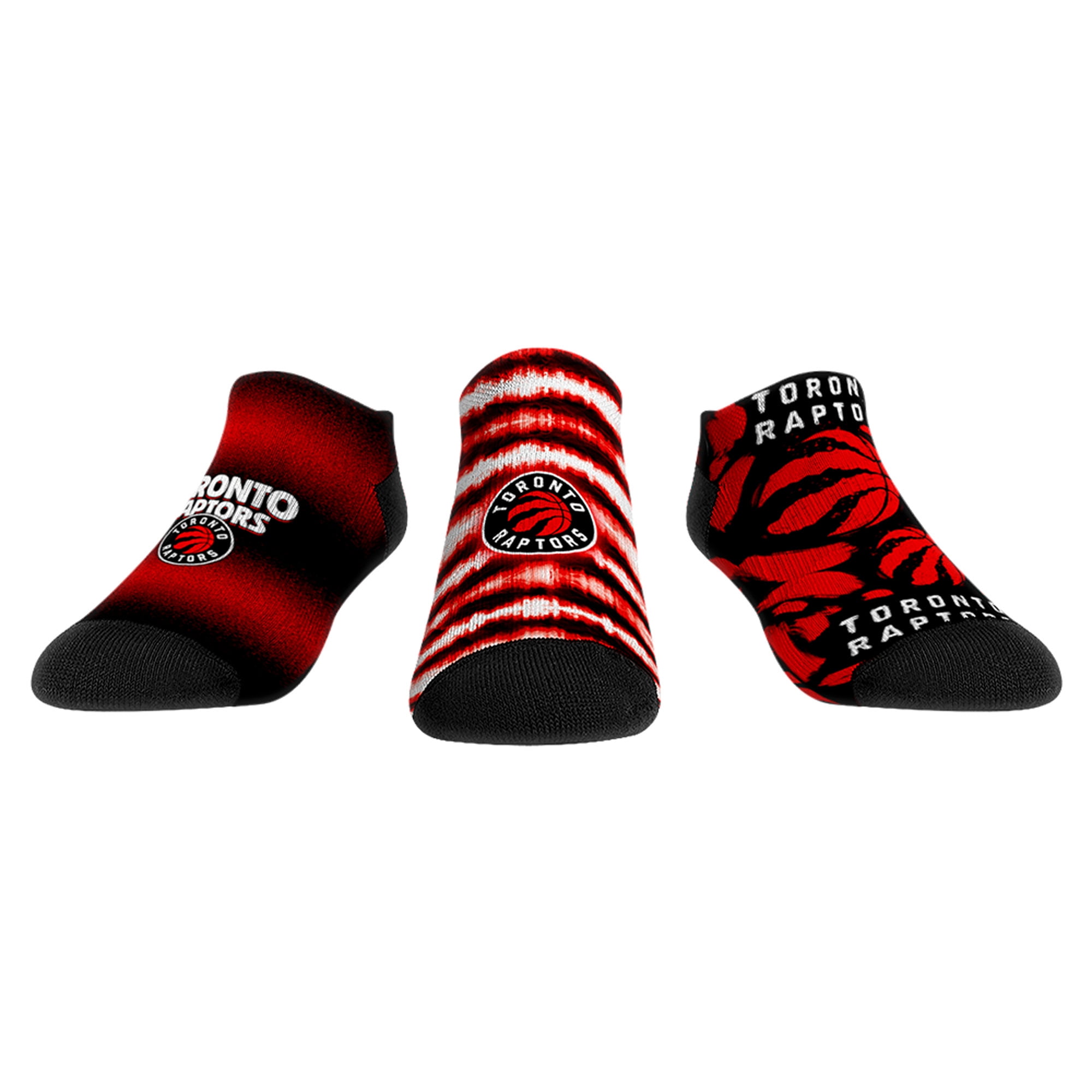 Youth Rock Em Socks Toronto Raptors Make Some Noise 3-Pack Low-Cut ...