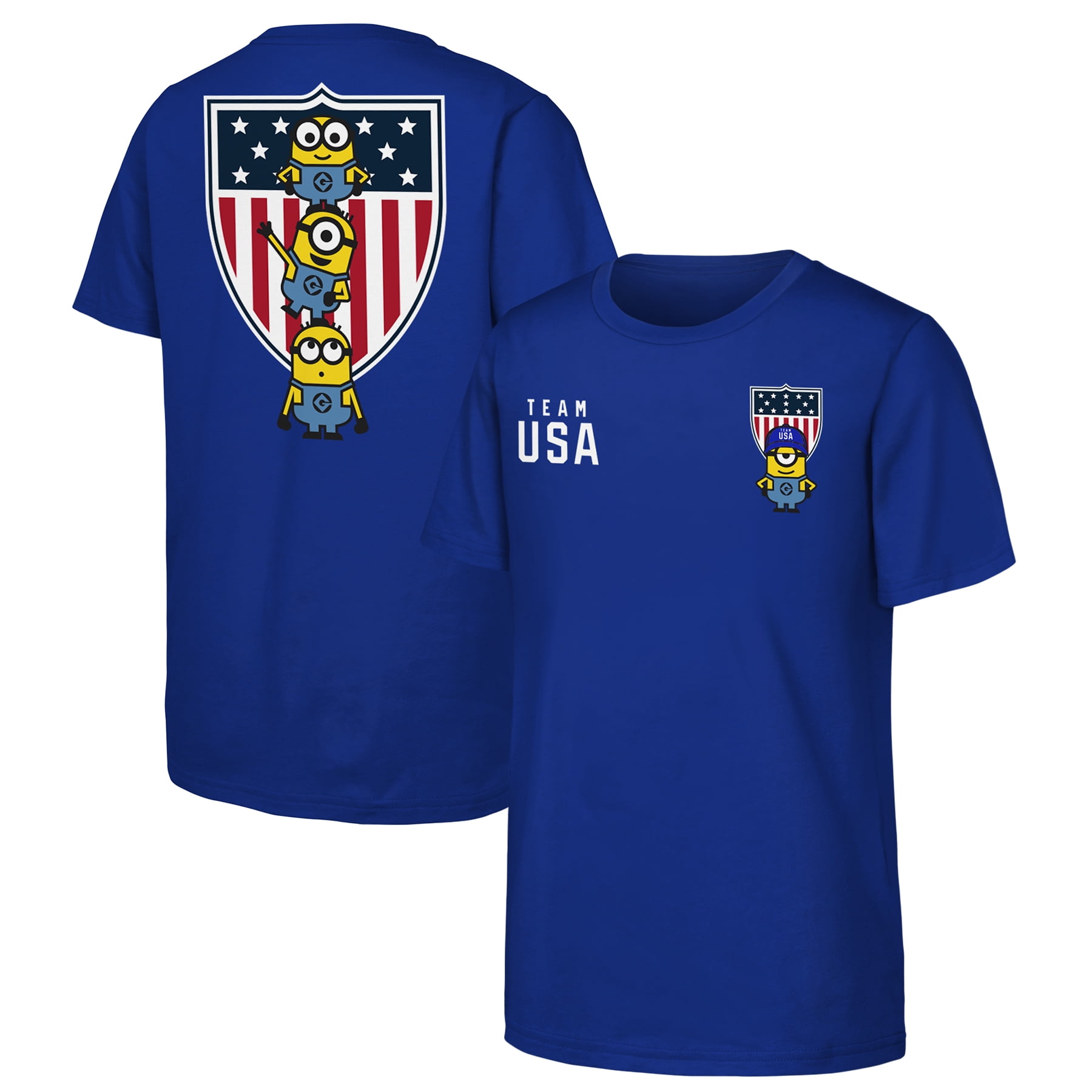 Youth Royal Team USA Minions Flag Logo T-Shirt - Walmart.com