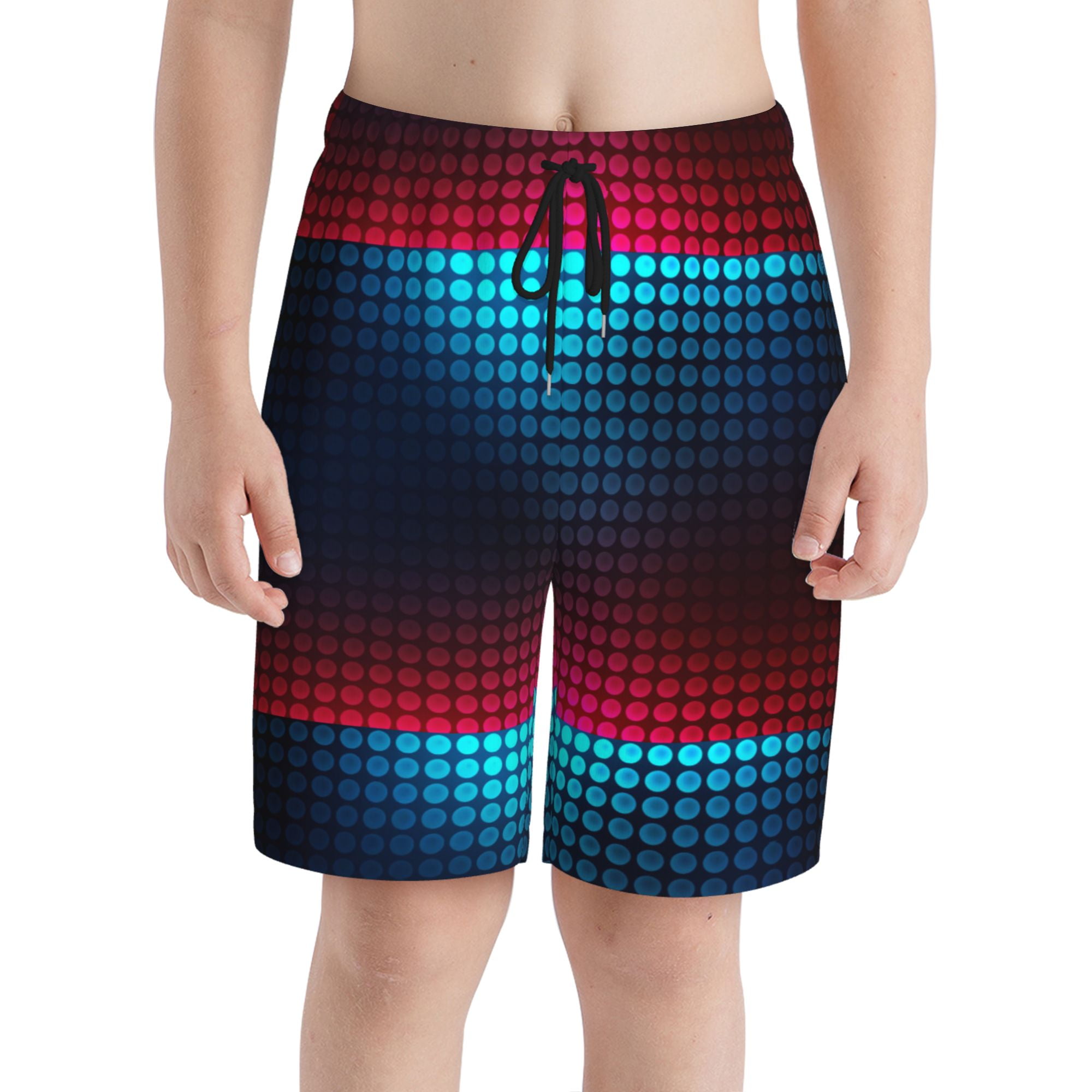 Youth'S Swim Trunks Neon-Polka-Dot- Swim Shorts Print Beach Board ...