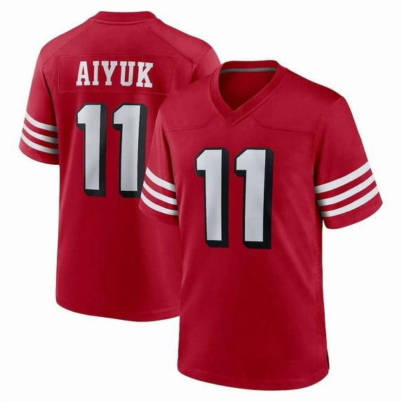 Youth San Francisco Aiyuk 11 Scarlet Alternate Sports Player Game ...