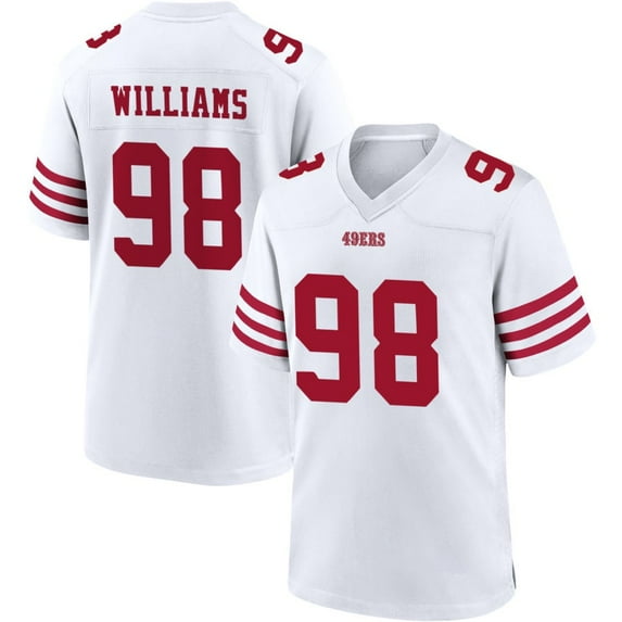 Youth San Francisco M Williams 98 White Sports Player Game Stitched ...