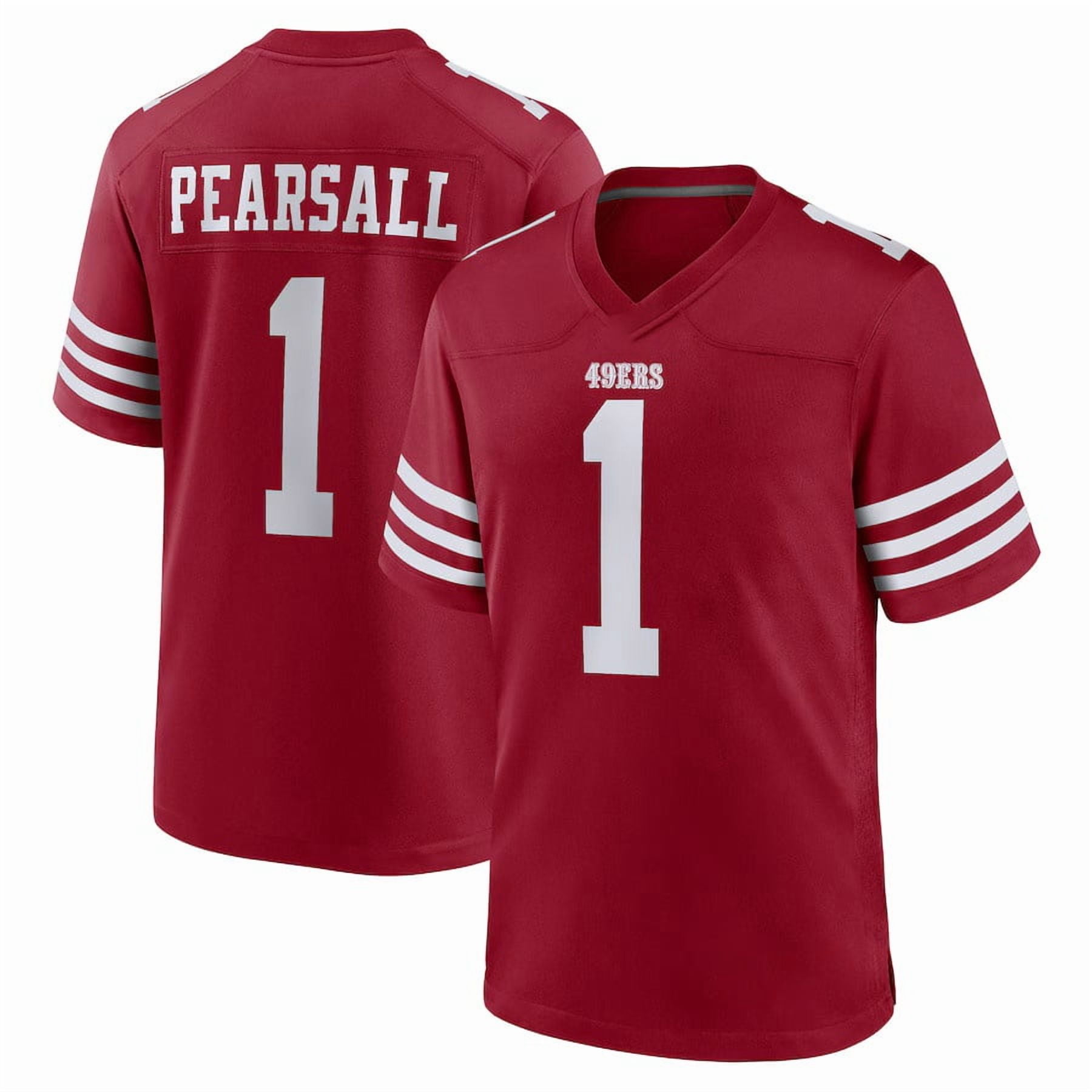 Youth San Francisco Pearsall 1 Scarlet Sports Player Game Stitched Name ...