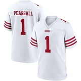 Youth San Francisco Pearsall 1 White Sports Player Game Stitched Name ...