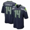Youth Seattle Darnold 14 Navy Sports Player Game Stitched Name Number T ...