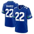Youth Seattle Shaheed 22 Royal Sports Player Game Stitched Name Number T-Shirts, X-Large ...