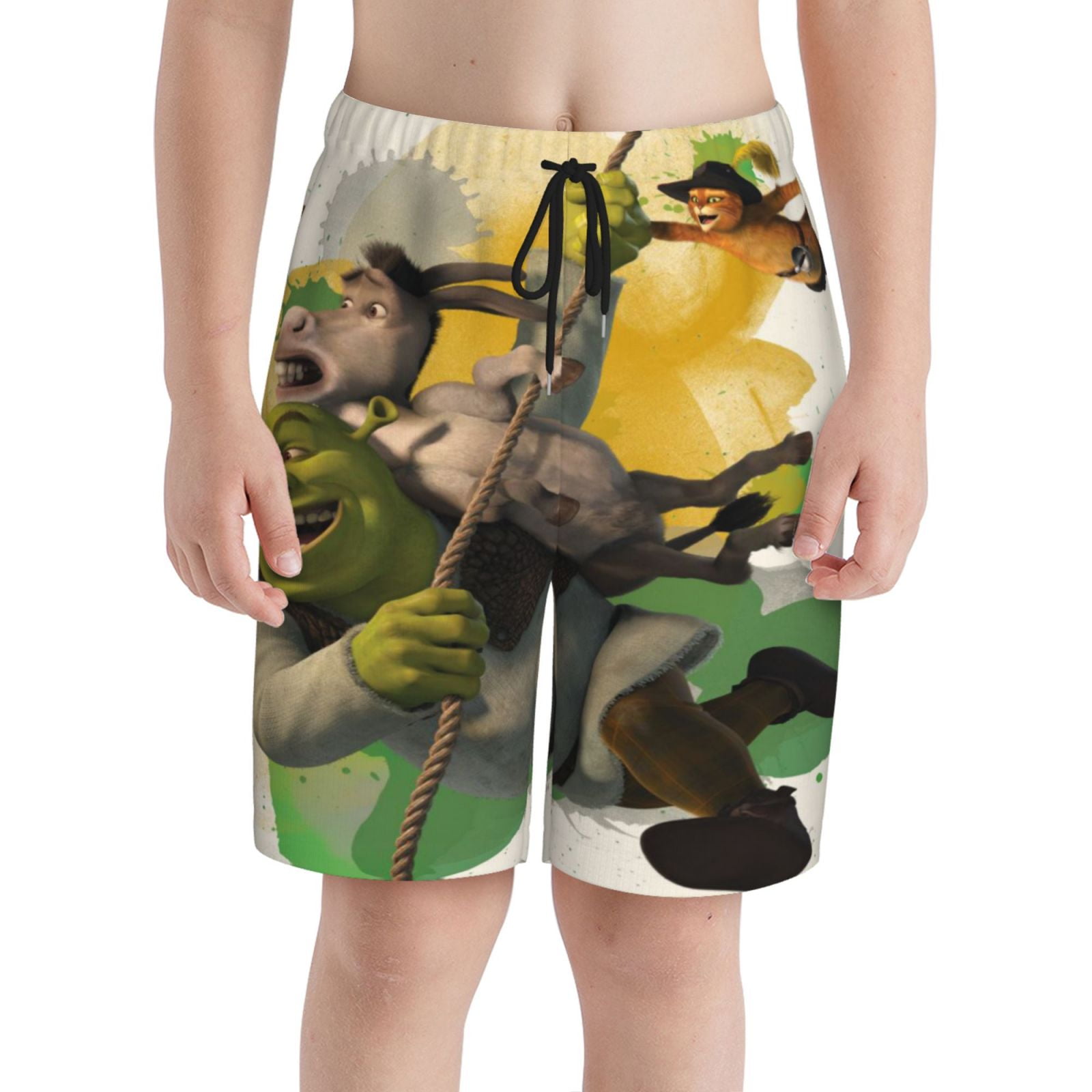 Youth Shrek 3d Printed Beach Shorts Swim Trunks Summer Board Short ...