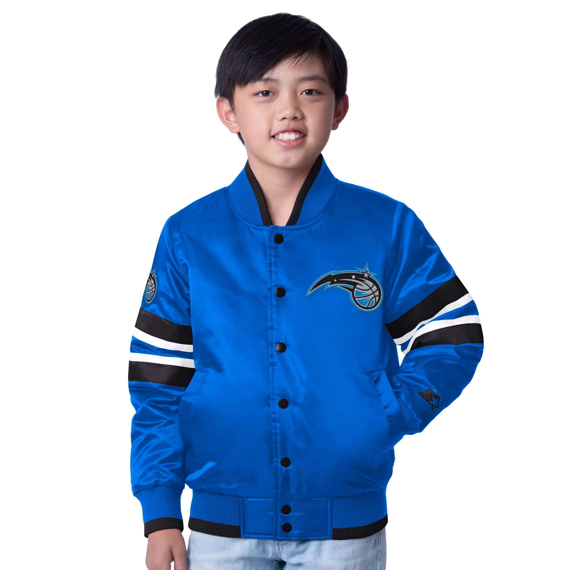 Youth Starter Blue Orlando Magic Scout Varsity Full-Snap Jacket ...