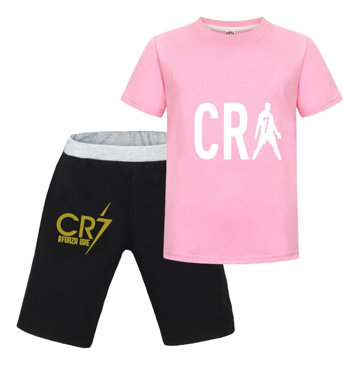 Youth Summer Soccer Outfit Set | CR7 Cristiano Ronaldo T-Shirt and ...