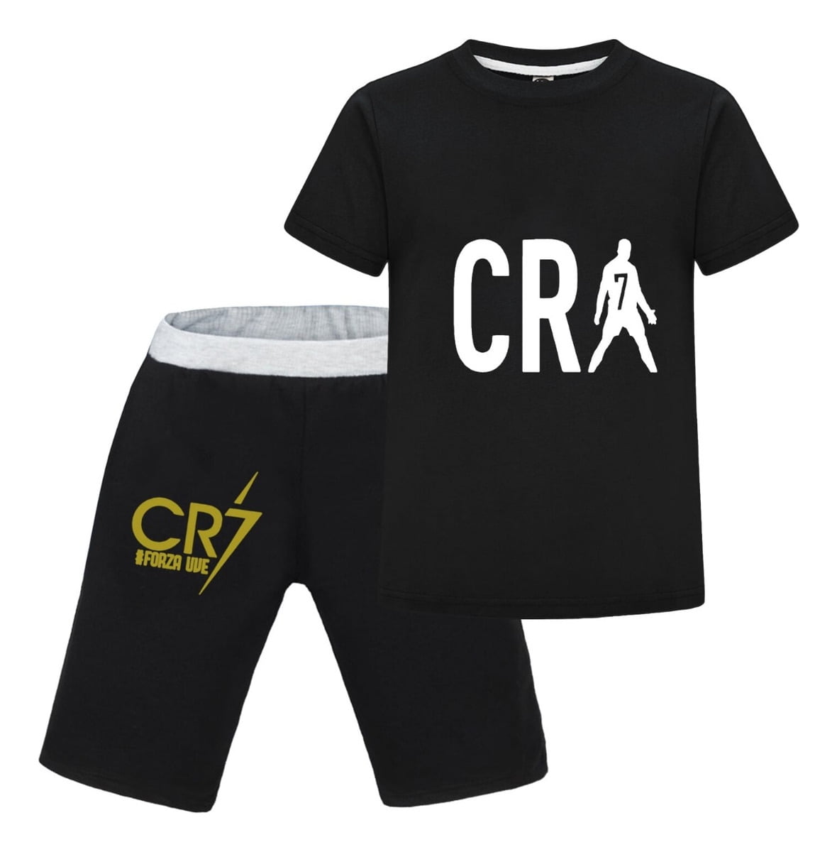 Youth Summer Soccer Outfit Set | CR7 Cristiano Ronaldo T-Shirt and ...