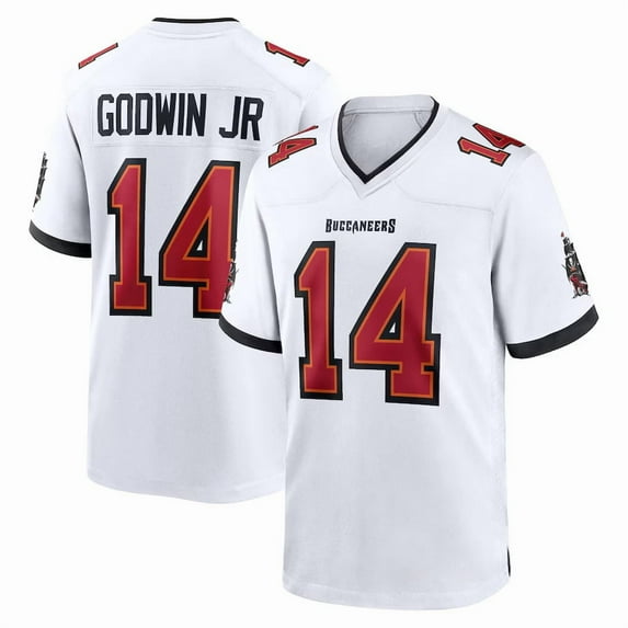 Youth Tampa Bay Godwin Jr 14 White Sports Player Game Stitched Name ...