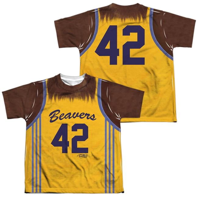 Youth: Teen Wolf- Beavers Jersey #42 (Front/Back) Kids T-Shirt ...