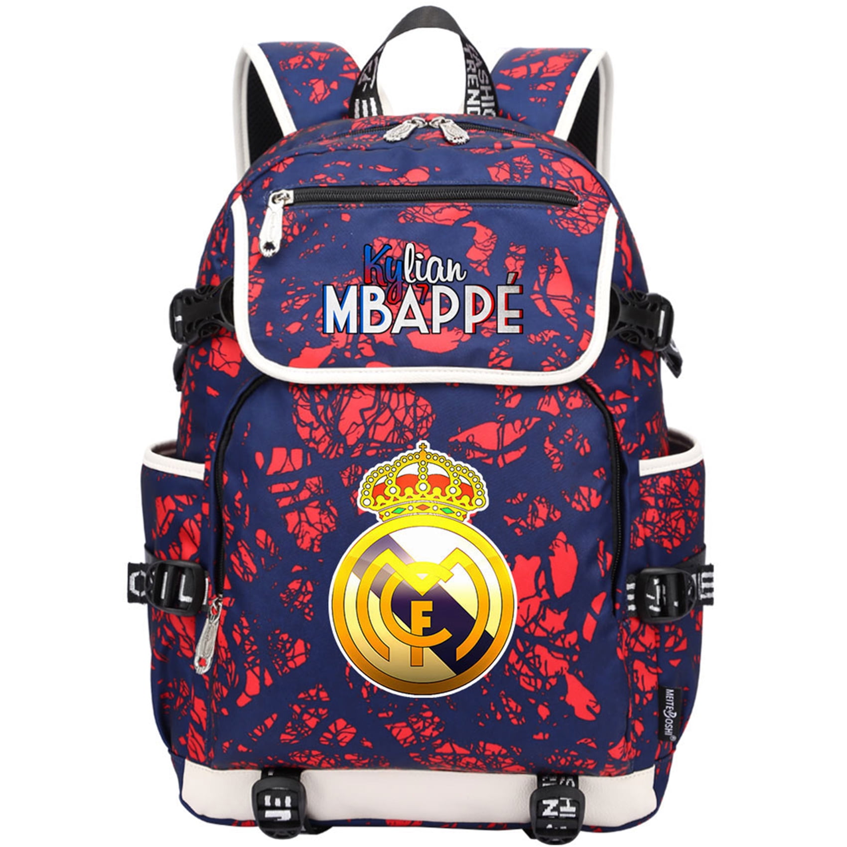 Youth Teens Kylian Mbappe Backpack with USB Charge Port Waterproof ...