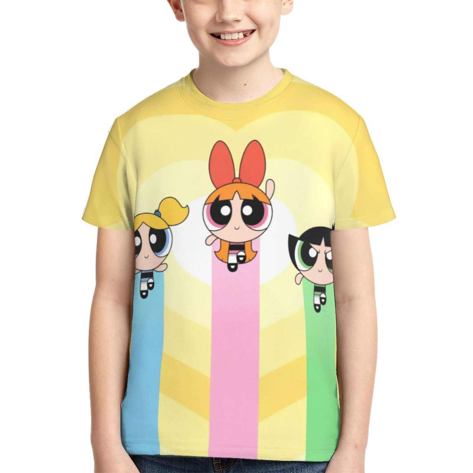 Youth The Powerpuff Girls T-Shirt 3d Printed Crewneck Graphic Short ...