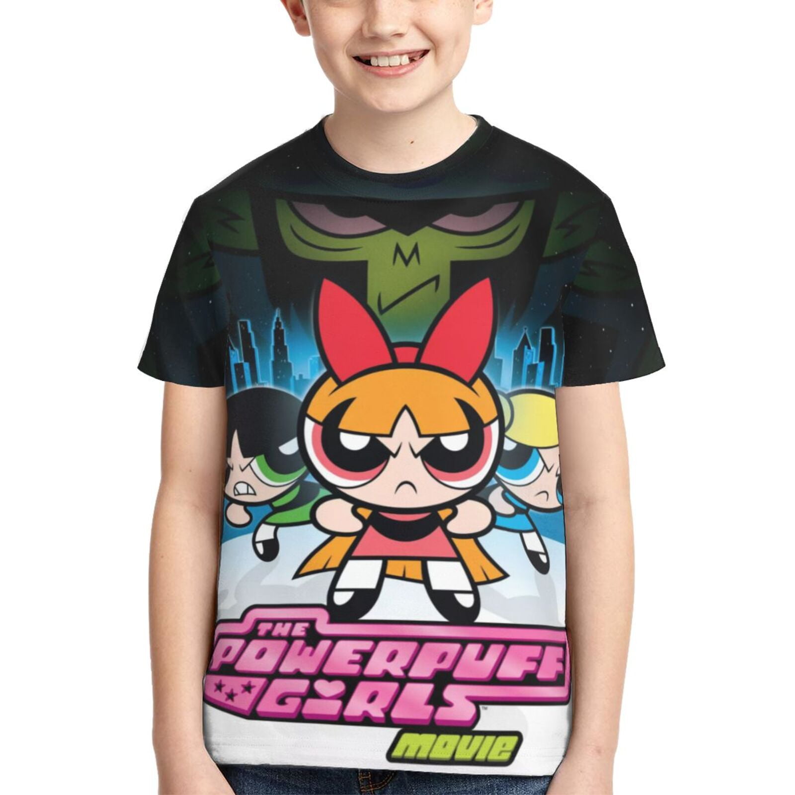 Youth The Powerpuff Girls T-Shirt 3d Printed Crewneck Graphic Short ...