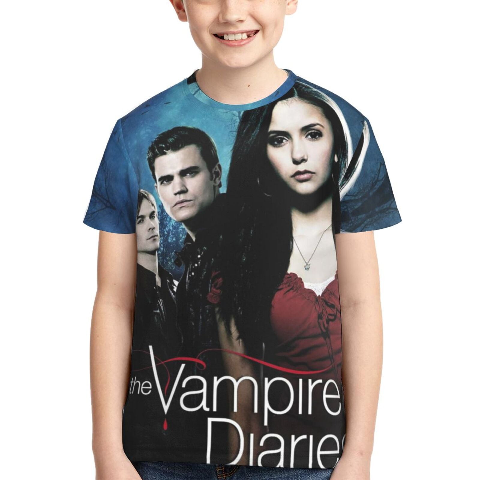 Youth The Vampire Diaries T Shirts 3D Printed Short Sleeve Tee Shirt ...