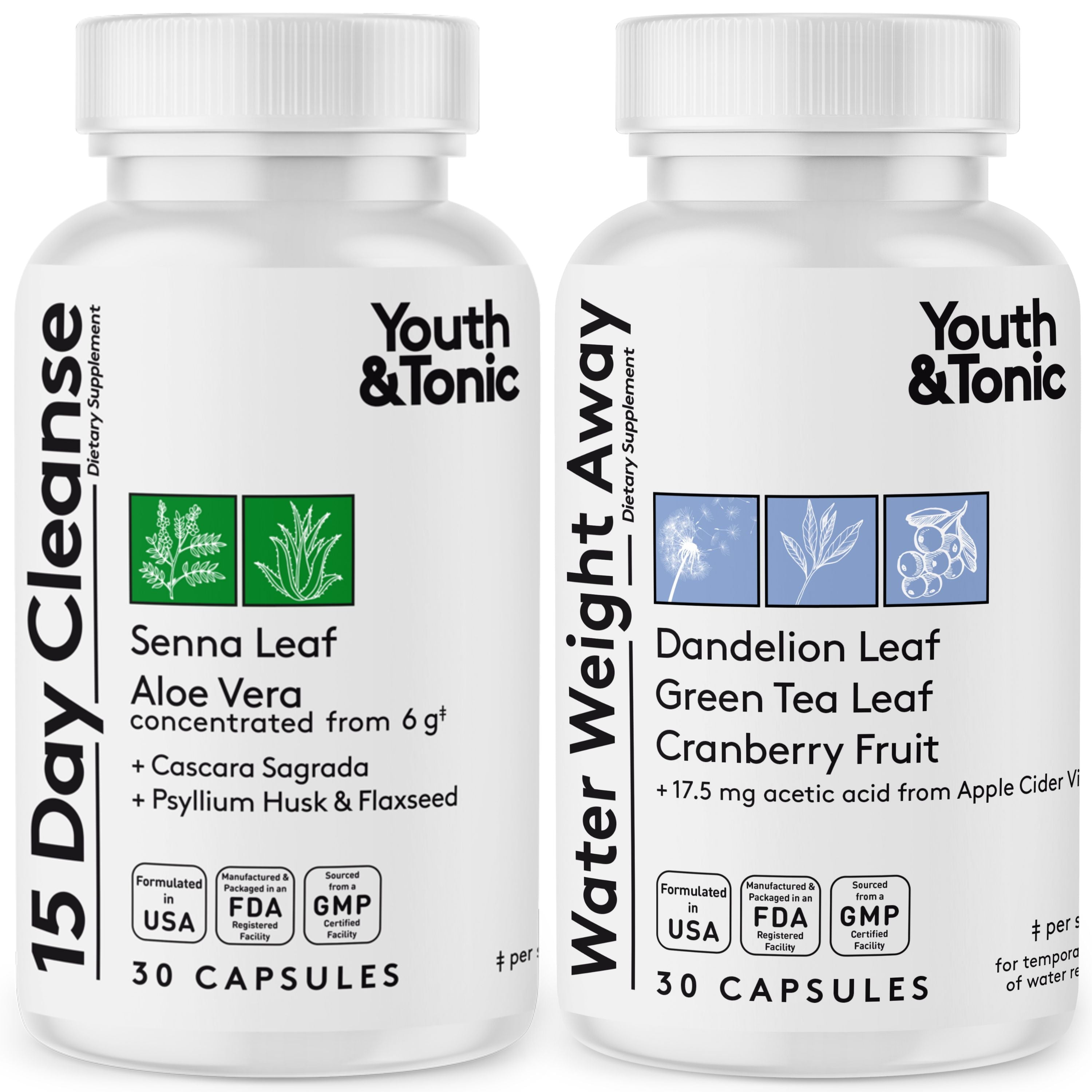 Youth & Tonic Tonic Digestive Flush Colon Cleanser with Senna ...
